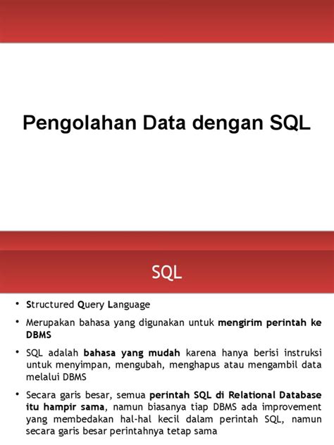 Sql Hari Pertama Pdf
