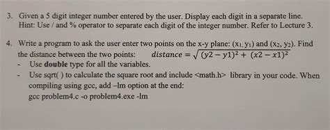 Solved 3 Given A 5 Digit Integer Number Entered By The