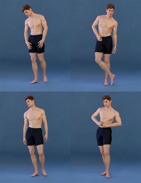 Capsces Model Poses For Genesis 8 Male And Michael 8 Idle Poses
