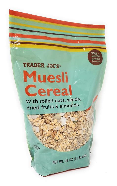 Trader Joes Muesli Cereal With Rolled Oats Seeds Dried