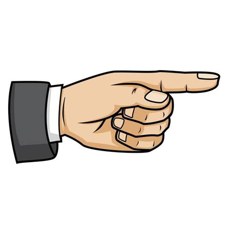 Cartoon Pointing Finger Vector Art Icons And Graphics For Free Download