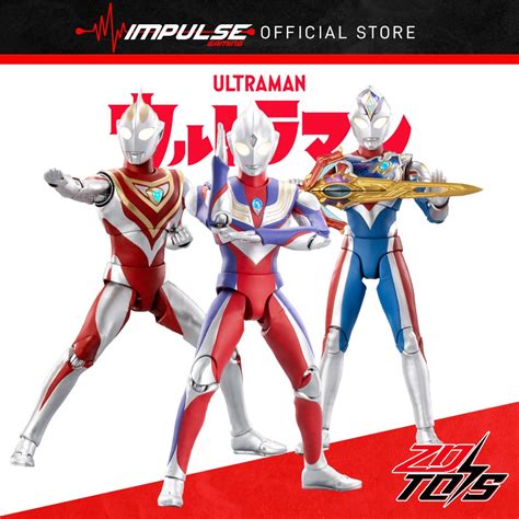 Zd Toys Ultraman Tiga Multi Type Gaia V1 Trigger Decker Flash