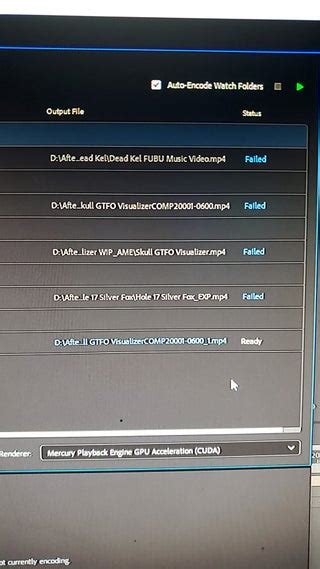 Adobe Media Encoder Always Fails Raftereffects