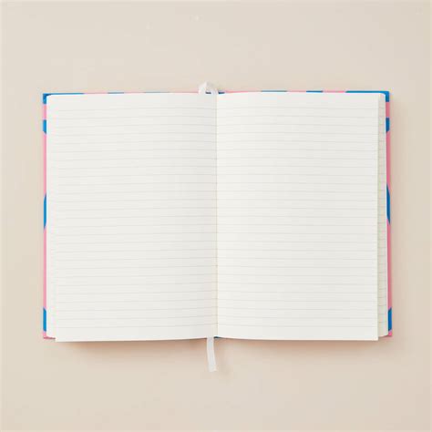 Hardback A5 Lined Notebook In Pink And Blue By Noteorious