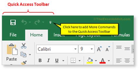 Microsoft Excel Tips Create Your Own Personalized Quick Access Toolbar