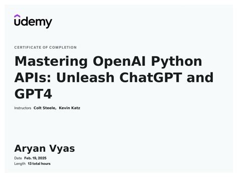 🎉 Excited To Share My Achievement 🎉 I Have Successfully Completed The Aryan Vyas