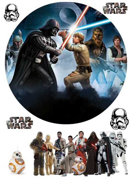 Картинки Зоряні війни на торт ціна відгуки продаж Купити Картинки Зоряні війни на торт в