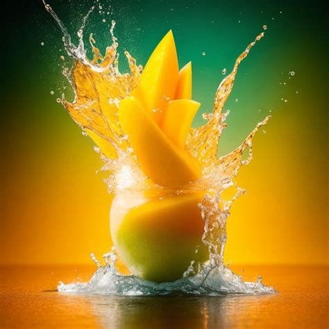 Premium Photo Mango Splash