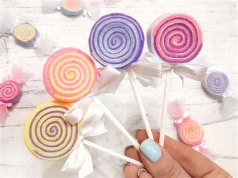 Felt Lollipop Candy Felt Food Felt Candies Tea Party Favor Pretend