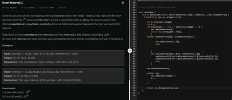 Gfg160 Geekstreak2024 Codingchallenge Intervals Problemsolving