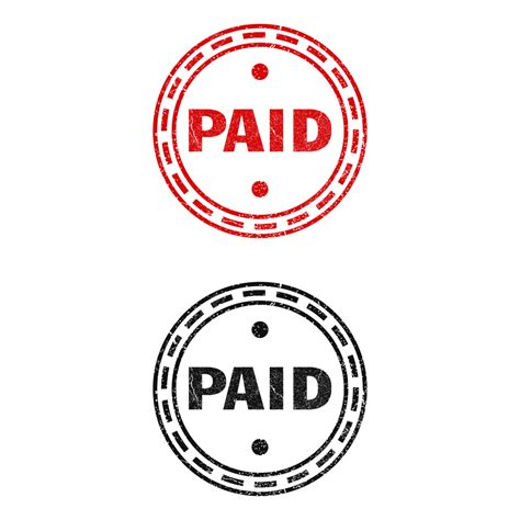 Paid Stamp Clip Art
