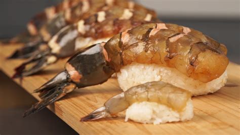 킹 블랙타이거새우으로 왕간장새우초밥 만들기