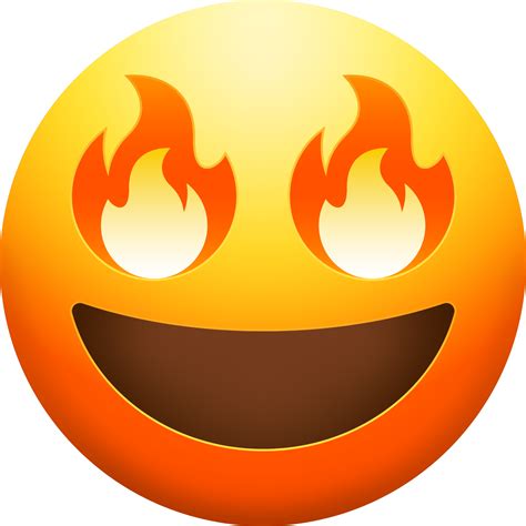 Smiling Face With Fire Eyes Emoji Download For Free Iconduck