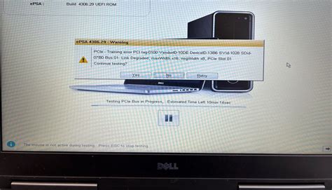 ‎precision 7520 Pre Boot Pcie Training Error Link Degraded Epsa 4306 29 Warning Dell