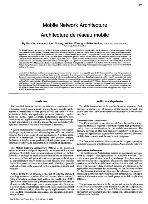 pdf mobile network architecture dokumen tips