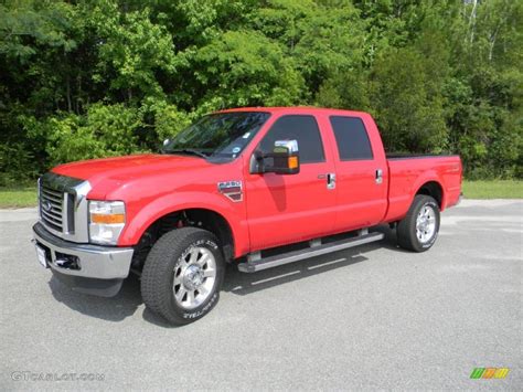 2010 Vermillion Red Ford F250 Super Duty Lariat Crew Cab 4x4 51613973