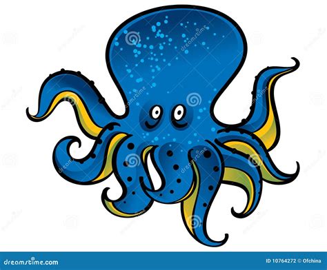 Blue Octopus Stock Vector Illustration Of Deep Monster