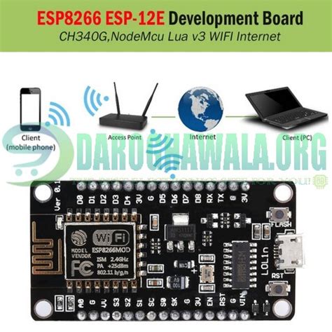 Nodemcu Lua V3 Esp8266 Wifi With Ch340c In Pakistan Nodemcu Esp8266 V3