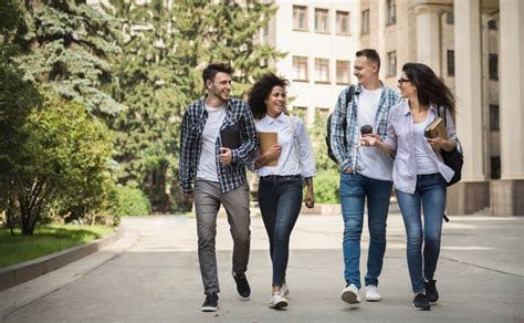 Multiethnic Group Of Babes Near Collage Stock Photo Image Of Examination College 345731158