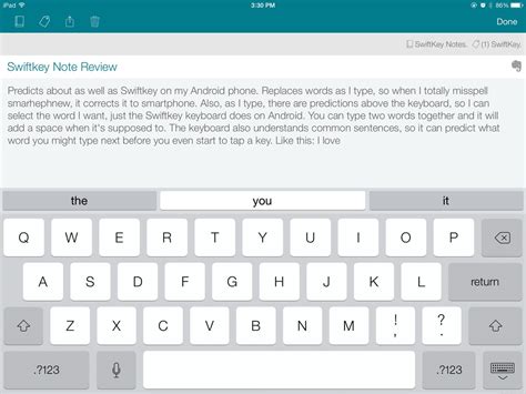 Swiftkey Note Brings Robust Predictive Typing To Ios Pictures Cnet