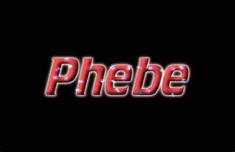 Phebe Лого Бесплатный инструмент для дизайна имени от Flaming Text