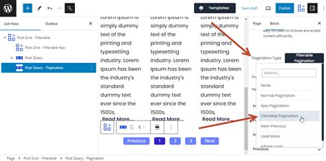 How To Display Filterable Pagination