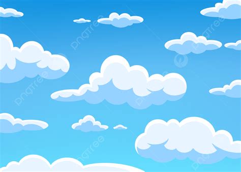 Hand Drawn Cute Clouds Sky Background Desktop Wallpaper Wallpaper Clouds Background Image And