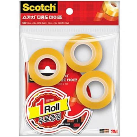 3m 스카치 다용도 테이프 디스펜서 522d 추가550리필 12mmx20m 2롤 추가550리필 12mmx15m 1롤 두사몰