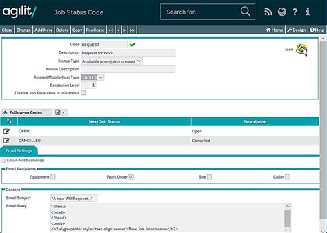 Work Order Status Codes