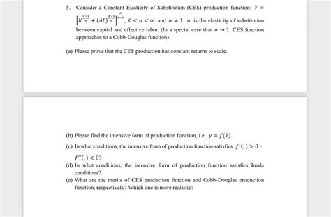 Elasticity Of Substitution