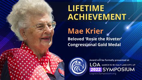 Mae Krier Beloved ‘rosie The Riveter Honored With Loa Lifetime