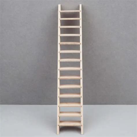 1 12 Mini Wood Ladder Dollhouse Furniture Toy Simulation Photo Props