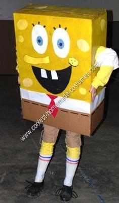 Coolest Homemade Spongebob Halloween Costume Idea Spongebob Halloween Costume Spongebob