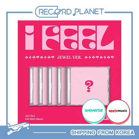 [pob] G I Dle 6th Mini Album I Feel Jewel Ver Free T Shopee Malaysia