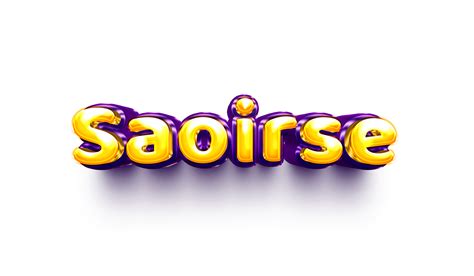 Names Of Girls English Helium Balloon Shiny Celebration Sticker 3d