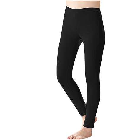 Hotojiny Womens Thermal Leggings High Waisted Warm Yoga Pants For Cold
