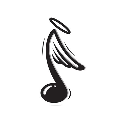 Premium Vector Winged Music Notation Icon Logo A Combination Of Musical Notation And Wings