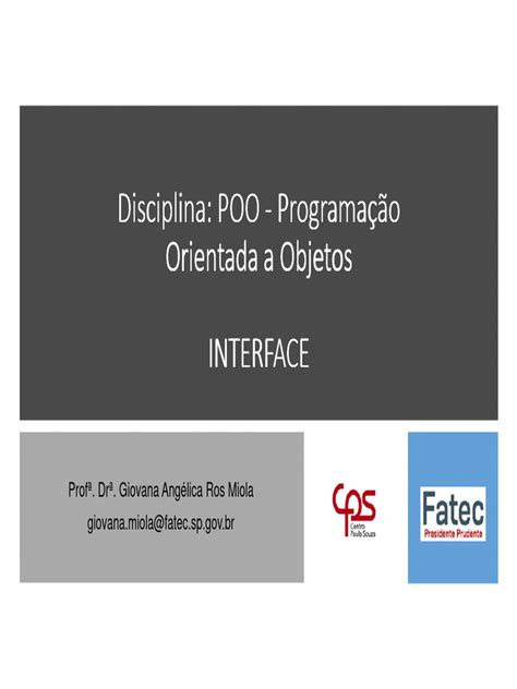 Aula9 C Interface Pdf Classe Programação De Computadores C