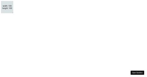 React Resize Context Example Forked Codesandbox