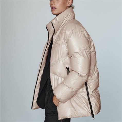 Massimo Dutti Beige Puffer Coat Beige Puffer Beige Puffer Jacket
