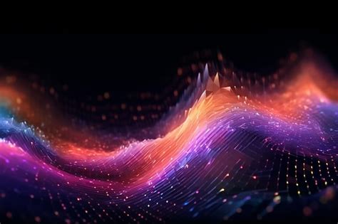 Premium Photo Blockchain Data Fields Network Line Connect Stream Concept Of Ai Technology