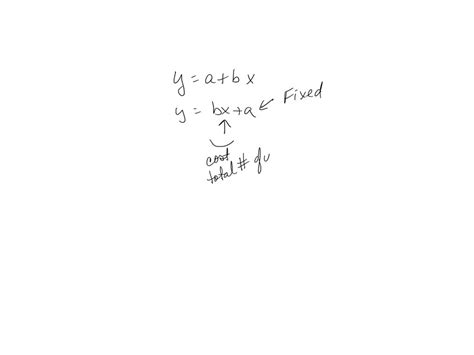 SOLVED In The Standard Cost Formula Y A BX What Does The X Represent Multiple Choice