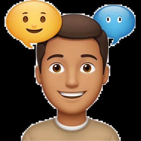 Talking Man With Speech Bubble Emoji Ai Emoji Generator