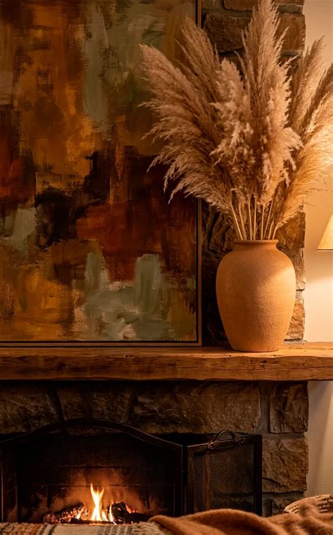 10 Oversized Abstract Art Pieces To Hang Above Your Fireplace Nestingmuse