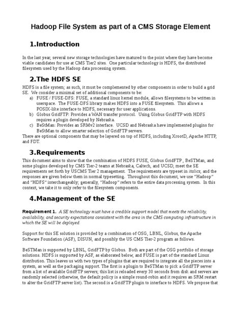 Hadoop Requirements V16 Pdf Apache Hadoop Replication Computing