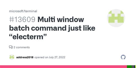 Multi Window Batch Command Just Like Electerm Issue