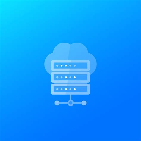 premium vector hosting or server icon