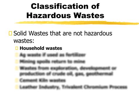 Paint Hazardous Waste Classification At Donald Pennington Blog