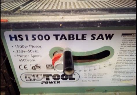 Nutool 1500 Table Saw In Derby Derbyshire Gumtree