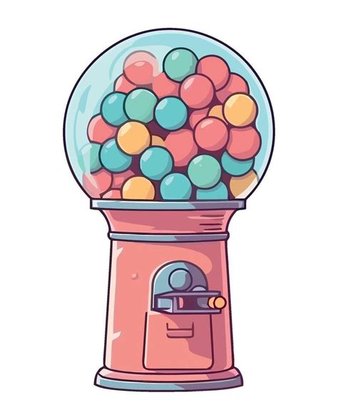 Gumball Machine Illustration 48920362 Vector Art At Vecteezy
